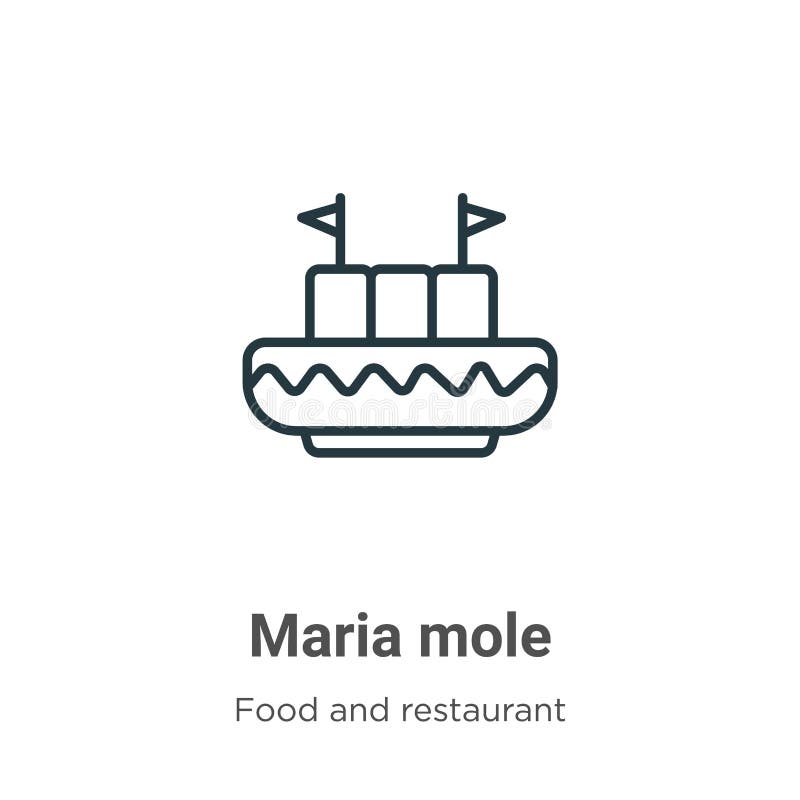 Mole Outline Icon. Clipart Image Stock Vector - Illustration of ...