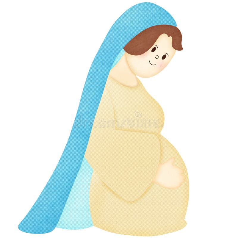 Maria is Pregnant Illustration Stock Illustration - Illustration of ...