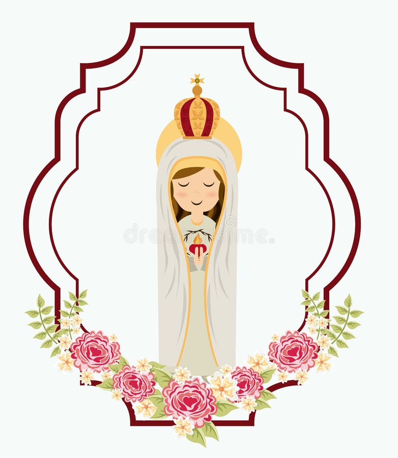 Maria santa ilustración del vector. Ilustración de sagrado - 44714434