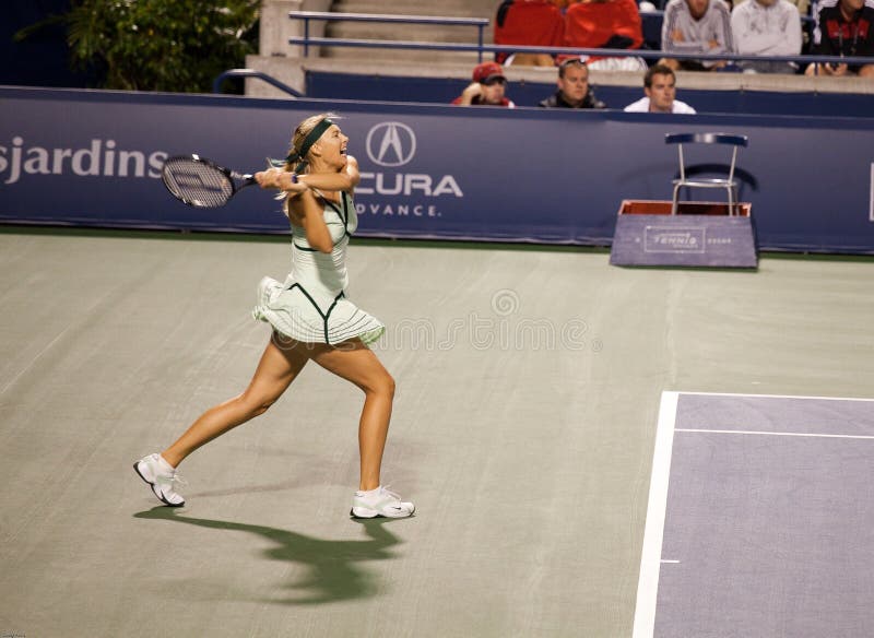 Maria Sharapova editorial photography. Image of racket - 10638857