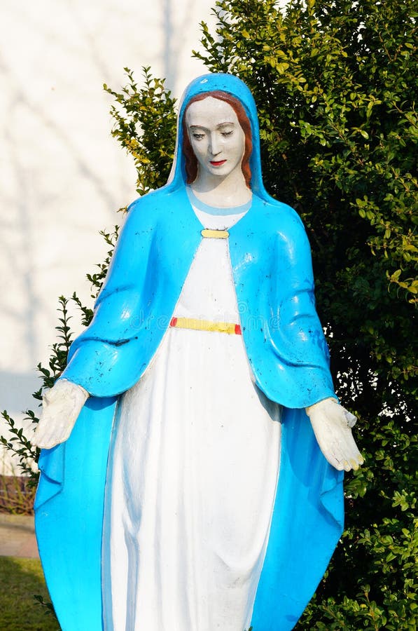 Maria statue stock image. Image of sculpture, holy, religious - 50215195