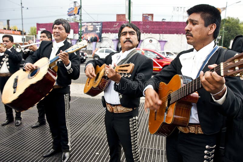Mariachi band in Mexico editorial stock image. Image of street - 23500854