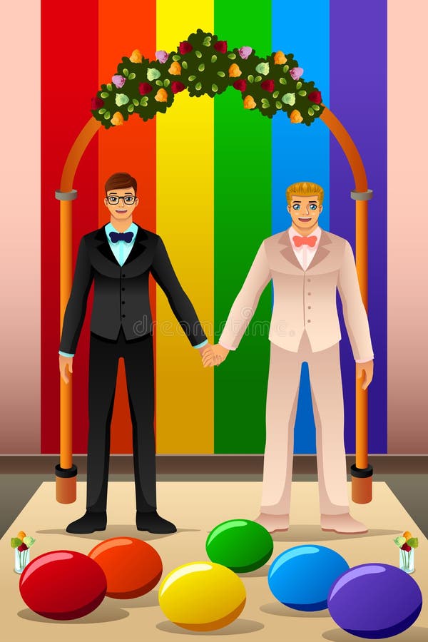 Mariage Homosexuel De Couples Illustration De Vecteur Illustration Du