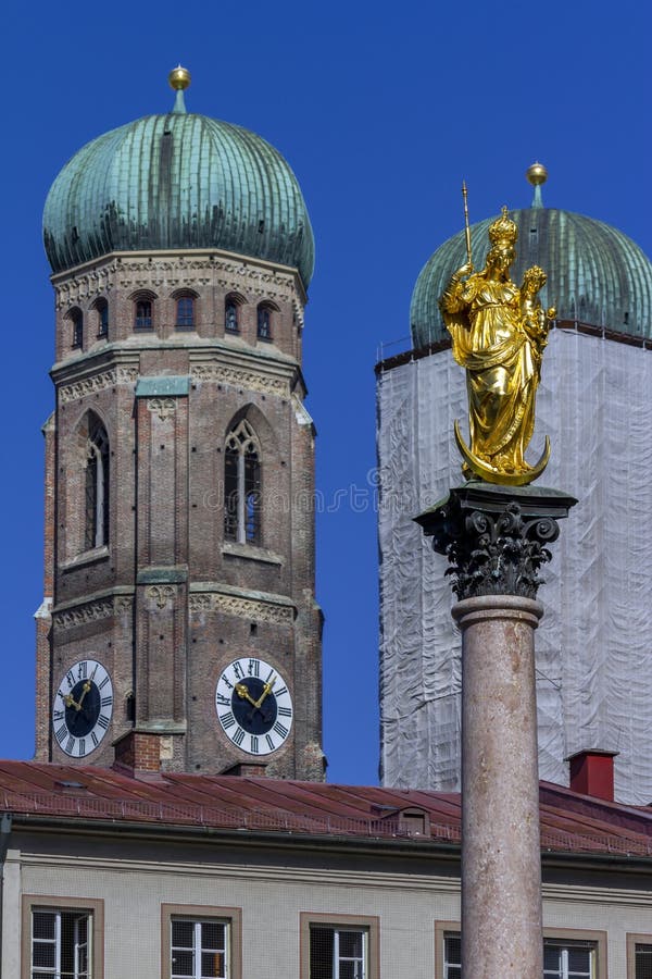 The Marian Column in Munich Stock Photo - Image of city, column: 224865388