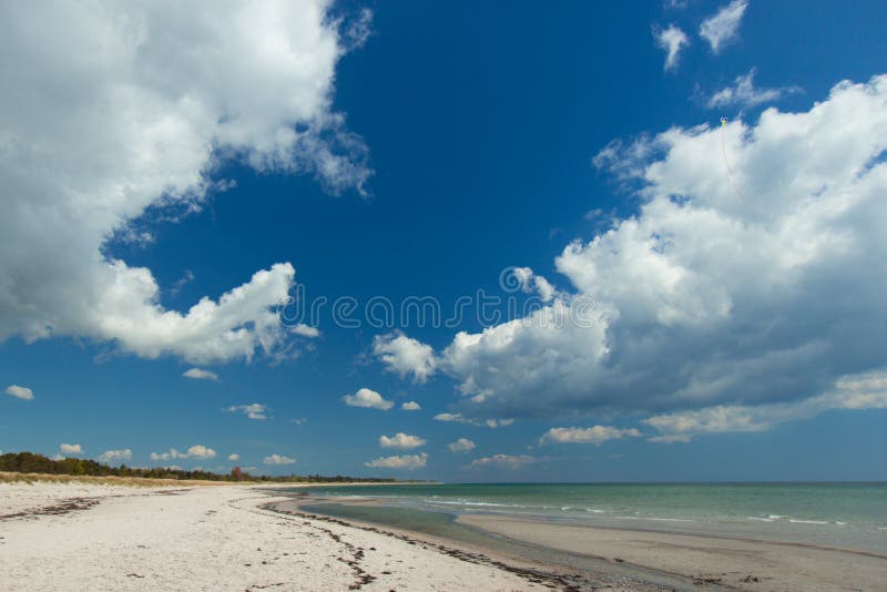 Marielyst beach in Denmark stock image. Image of falster - 73783131