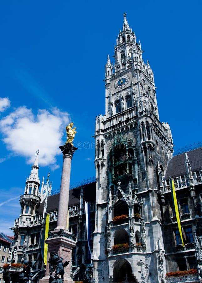 Marienplatz stock photo. Image of history, city, hall - 10730352