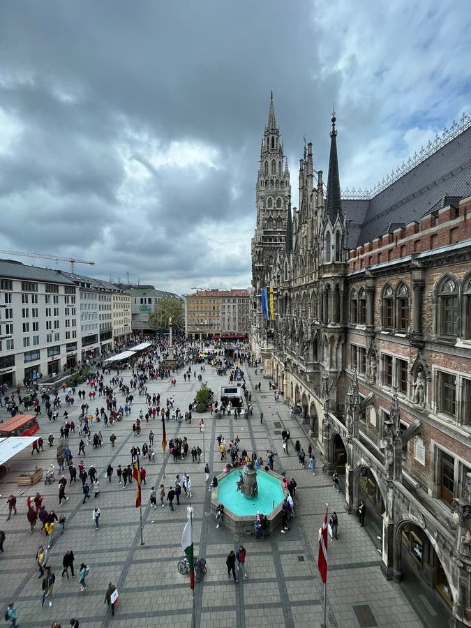 Marienplatz in Munich editorial stock photo. Image of germany - 246859548