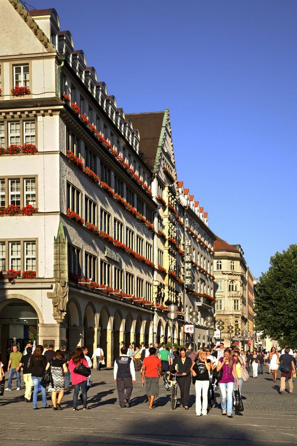 Marienplatz Square in Munich. Germany Editorial Stock Image - Image of ...
