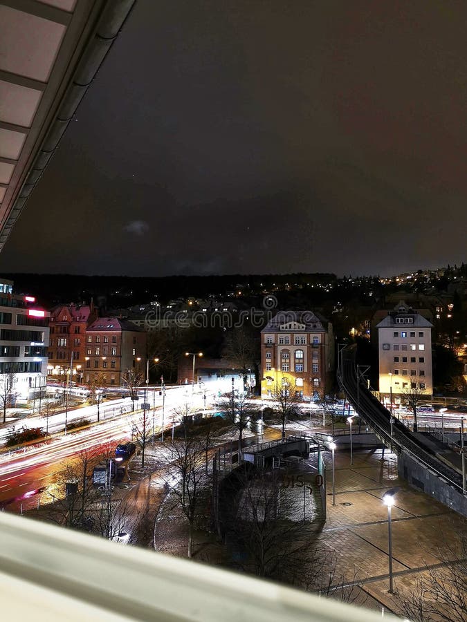 Stuttgart by Night stock image. Image of night, castle - 92150099