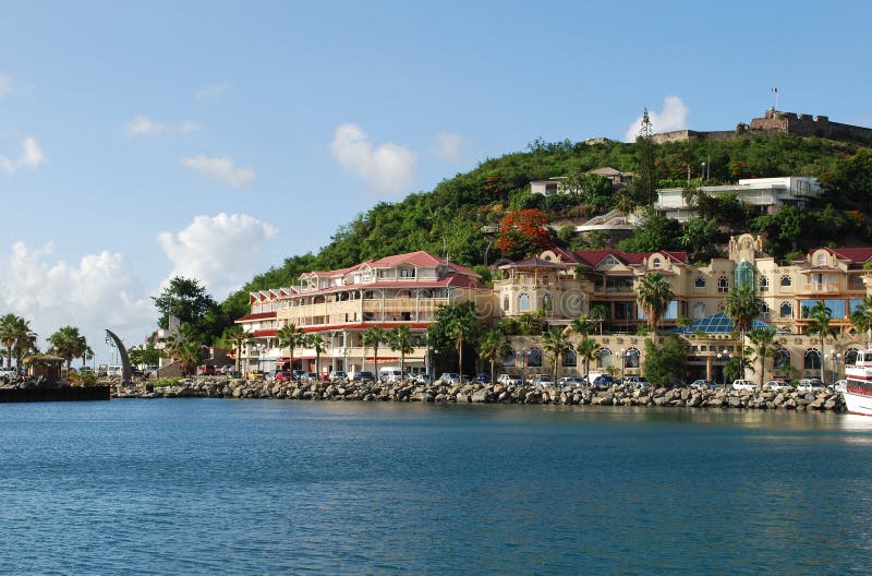 Marigot city stock image. Image of island, tropical, martin - 15388329