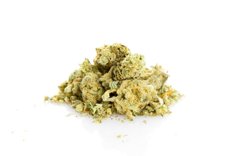 Marijuana Aislada En El Fondo Blanco Foto de archivo - Imagen de abuso ...