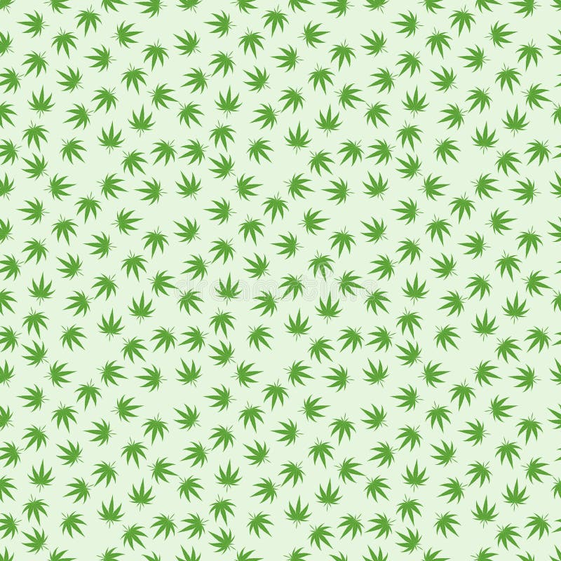 Marijuana Background Vector Seamless Patterns Stock Vector ...