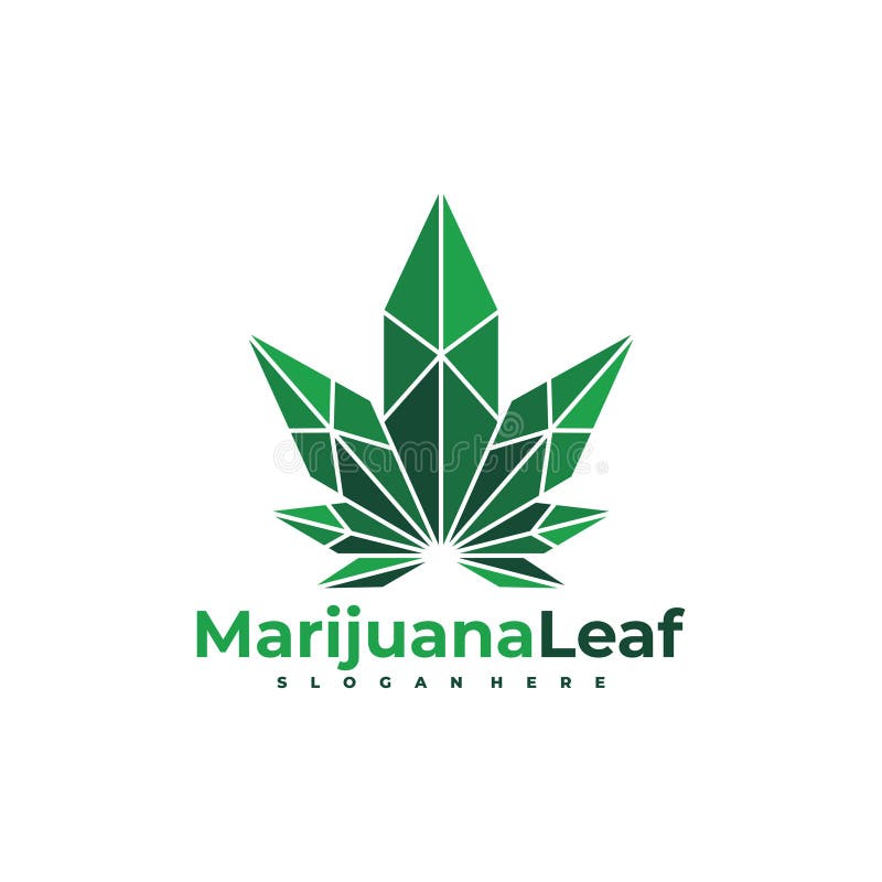Marijuana Leaf Logo Vector Illustration. Creative Cannabis Logo Design ...