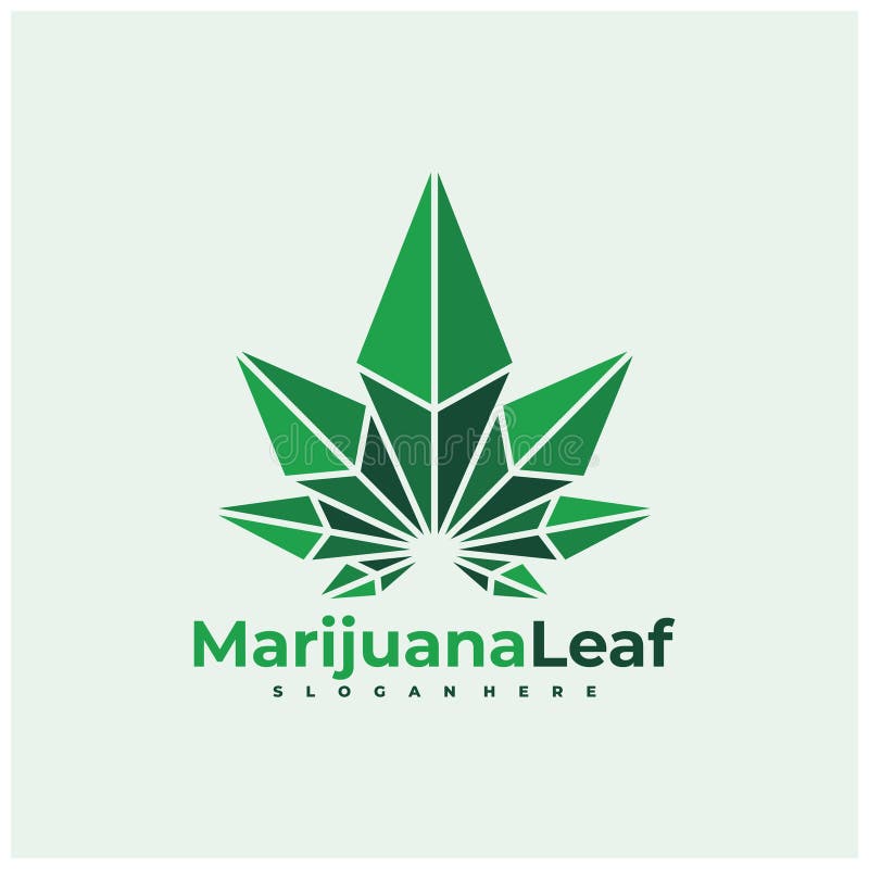 Marijuana Leaf Logo Vector Illustration. Creative Cannabis Logo Design ...