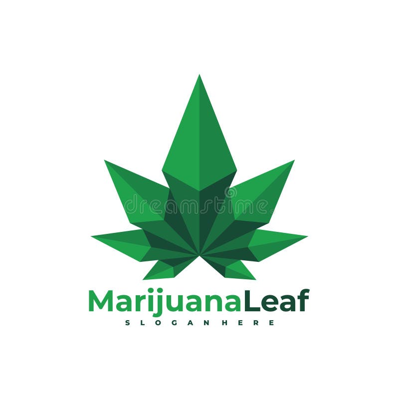 Marijuana Leaf Logo Vector Illustration. Creative Cannabis Logo Design ...