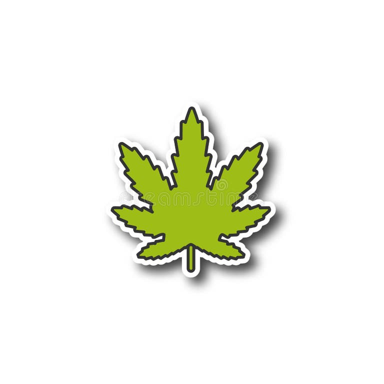 Marijuana leaf patch stock vector. Illustration of medicine - 200428258