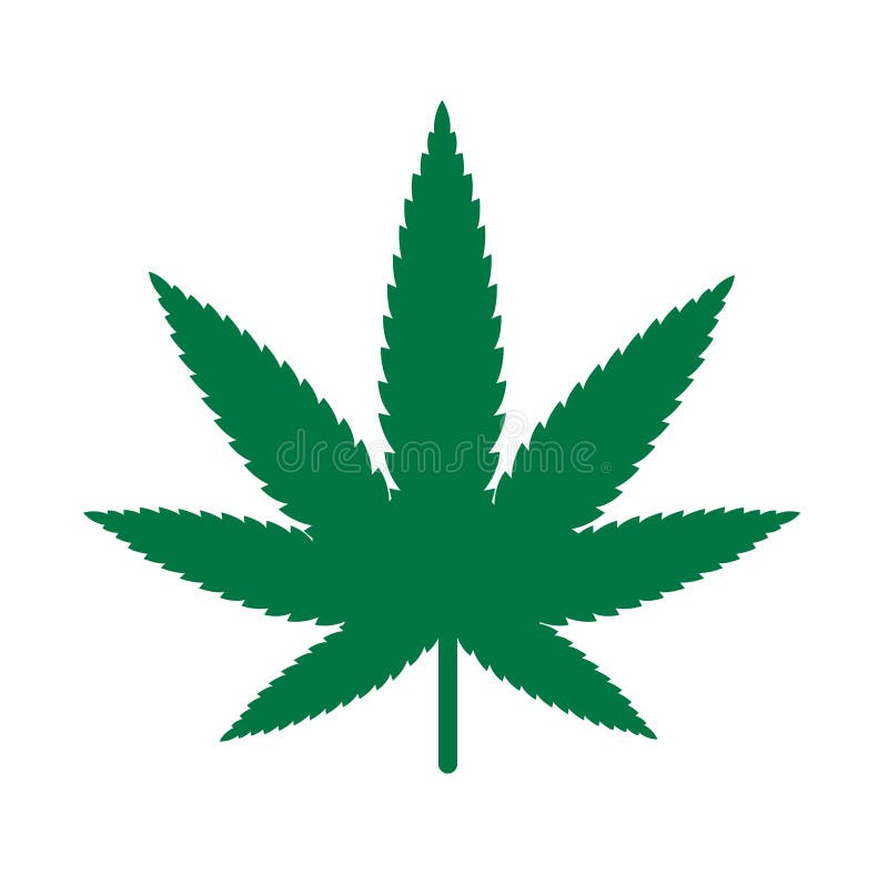 Marijuana Leaf Symbol, Marijuana or Hemp Icon Stock Vector ...