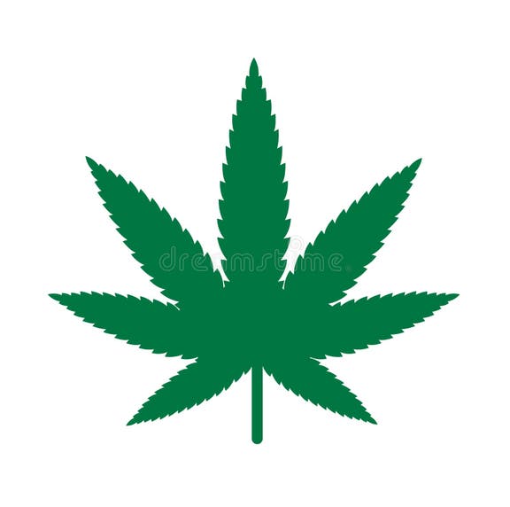 Marijuana Leaf Symbol, Marijuana or Hemp Icon Stock Vector ...