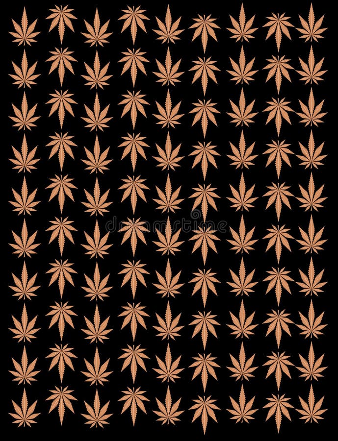 Marijuana Leaf Texture in Green and Black Stock Vector - Illustration ...