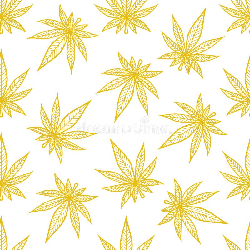 Cannabis pattern stock vector. Illustration of herbal - 117046037