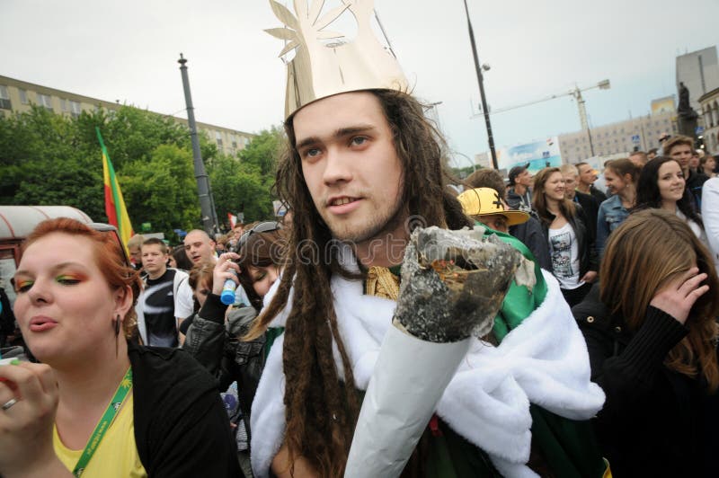 Marijuana protest editorial stock image. Image of warsaw - 20093574