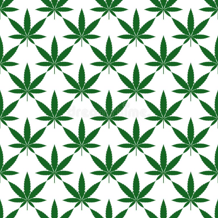 Marijuana Seamless Pattern stock illustration. Illustration of gold ...