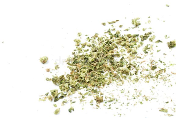 Marijuana, White Background Stock Photo - Image of herbal, grass: 38408342
