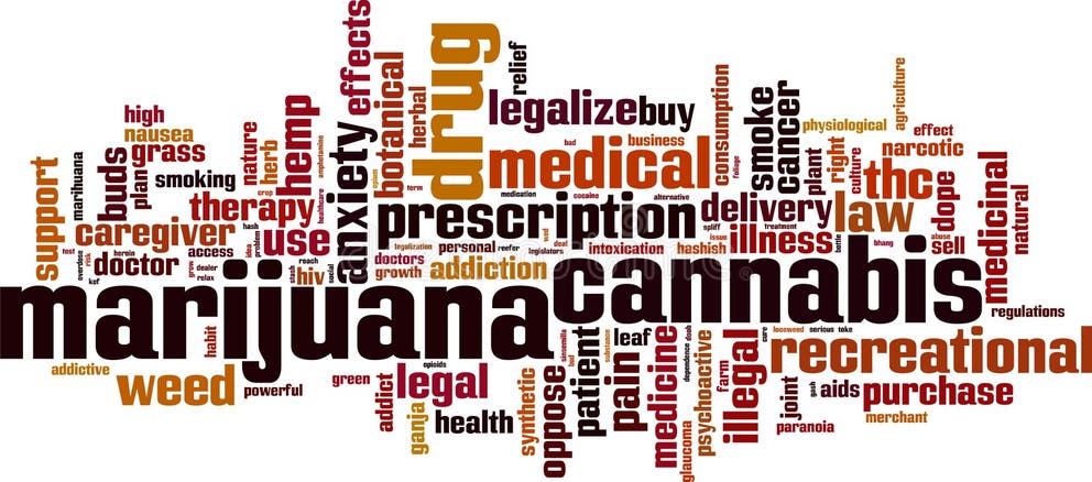 Marijuana word cloud stock vector. Illustration of gash - 292007810