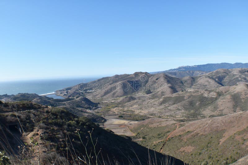 Marin Headlands Ariel View from Hawk Hill Overlook Stock Photo - Image ...
