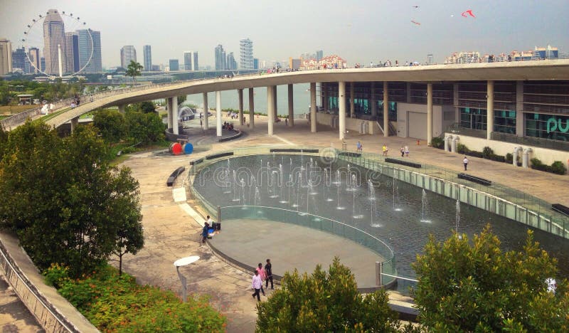 Marina Barrage fotografia editoriale. Immagine di alto - 78289812
