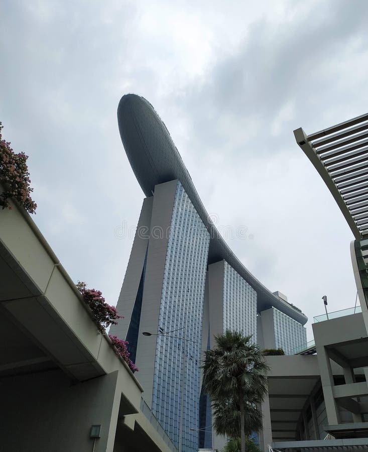 Marina Bay Building from Back Side Editorial Stock Image - Image of ...