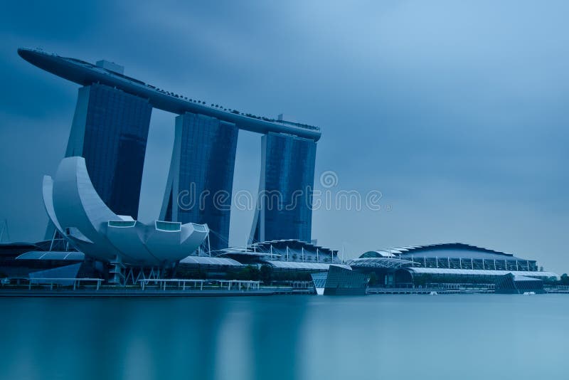 Marina Bay Sands Integrated Resort and Waterfront Stock Image - Image ...
