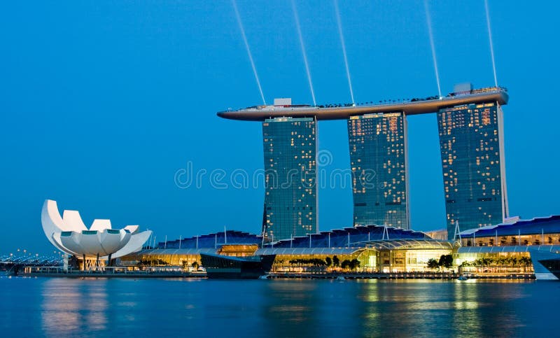 Marina Bay Singapore stock photo. Image of waterfront - 20426350