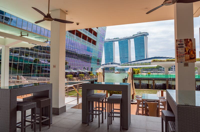 Marina Bay view editorial image. Image of skyline, pier - 175092400