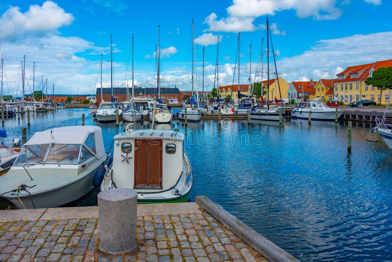 Marina in Danish Town Faaborg Stock Image - Image of outdoors, tourist ...