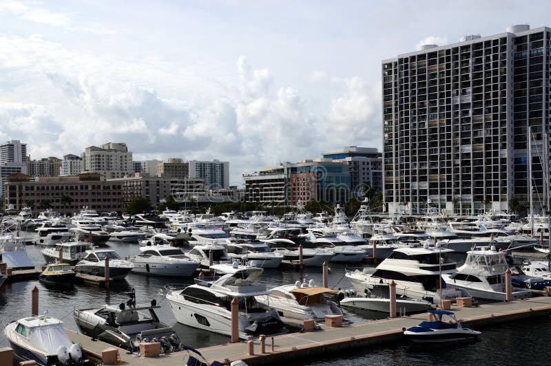 Marina in Downtown West Palm Beach, Florida Editorial Stock Photo ...