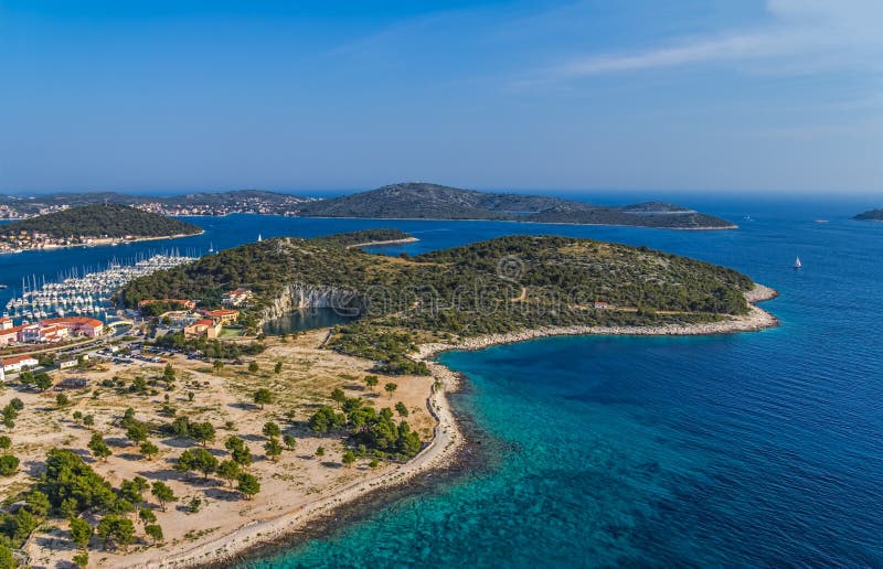 Marina Frapa aerial stock photo. Image of croatia, coast - 27852080