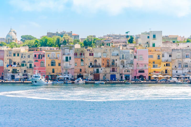 Marina Grande,Procida stock image. Image of island, mediterranean ...