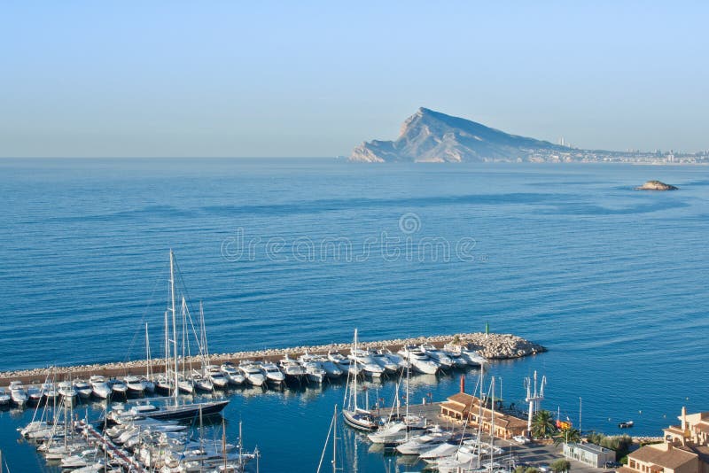 Marina of Luis Campomanes in Altea Spain Stock Photo - Image of harbor ...