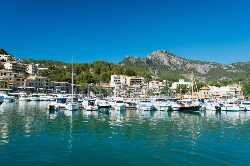 Marina at Majorca Balearic Islands Stock Photo - Image of houses, roof ...