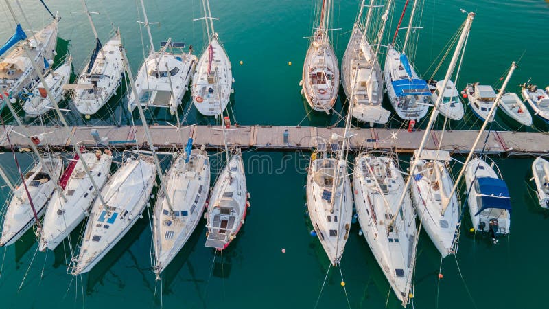 Marina of Rethymno, Crete, Greece Editorial Image - Image of mast, dock ...