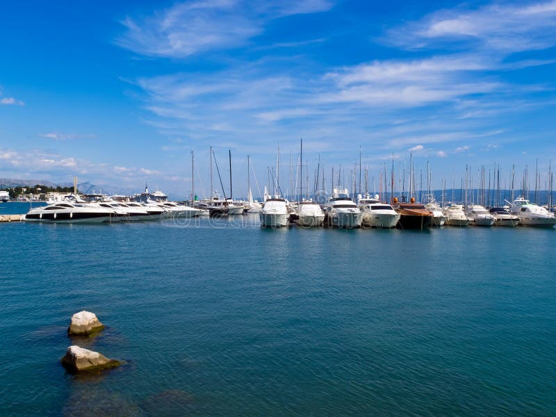 Marina - Split stock image. Image of ship, marina, europe - 5644319