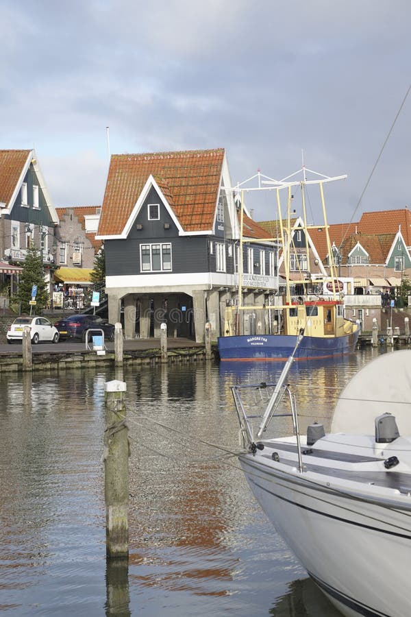 Marina and Waterfront of Volendam Editorial Photography - Image of ...