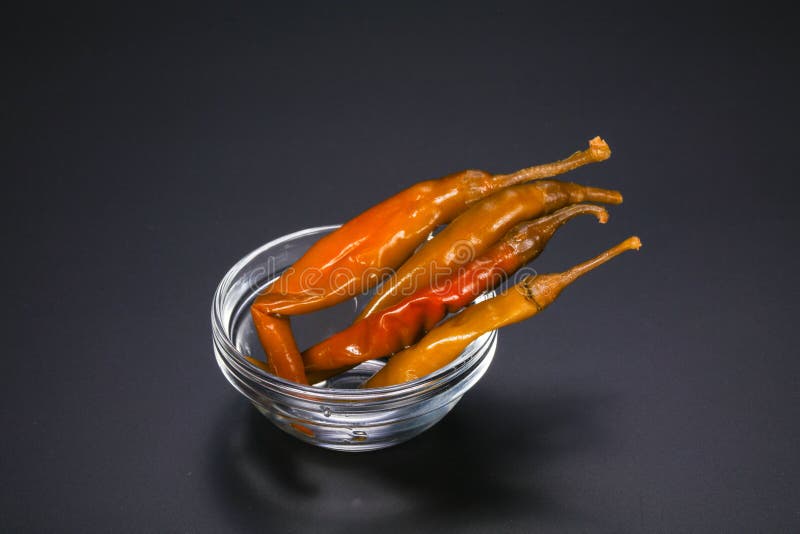 Marinated Chilli Pepper in the Bowl Stock Image - Image of chilli ...