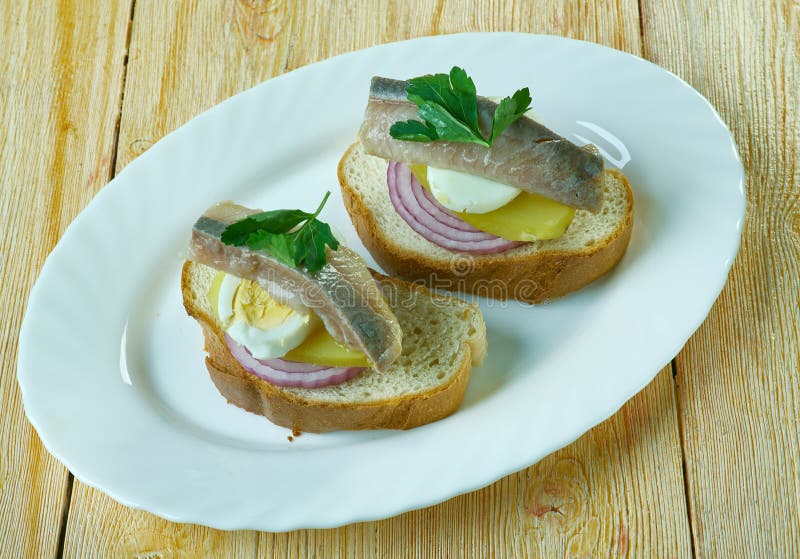 Marinated Fish Canapes stock image. Image of eating, marinated - 88436995