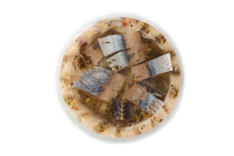 Marinated Fish in a Plastic Container. Stock Photo - Image of dish ...