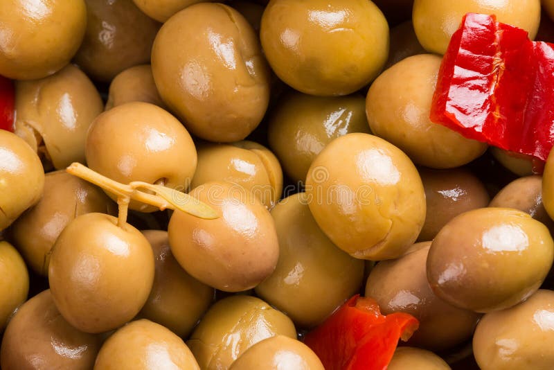 Marinated green olives stock photo. Image of close, piece - 70518764