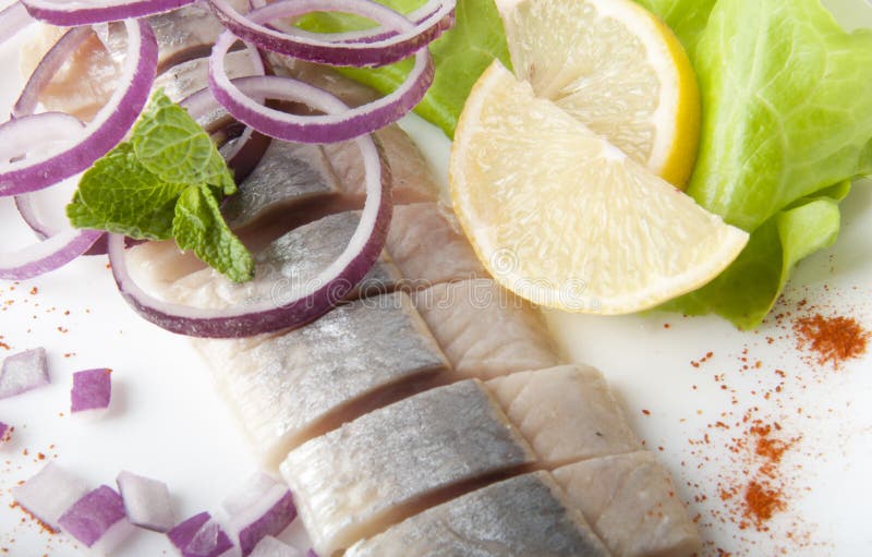 Marinated Herring stock image. Image of onion, dish, herring - 22403639