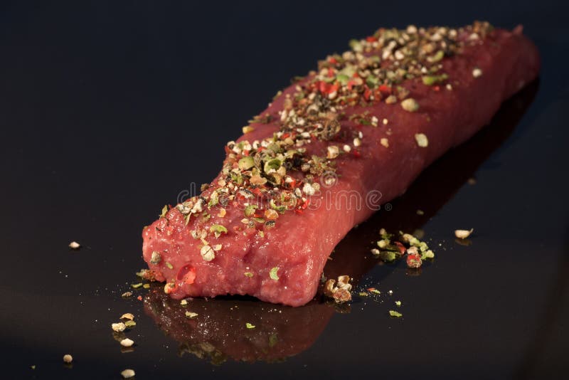 Marinated meat stock photo. Image of steak, eating, close - 51800978