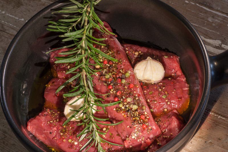 Marinated meat stock photo. Image of drink, bowl, steak - 51803244